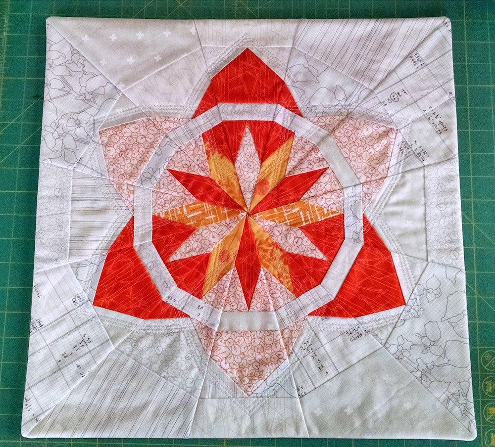 Kaleidoscope quilt pattern Celestial Star by FromBlankPages paper ...